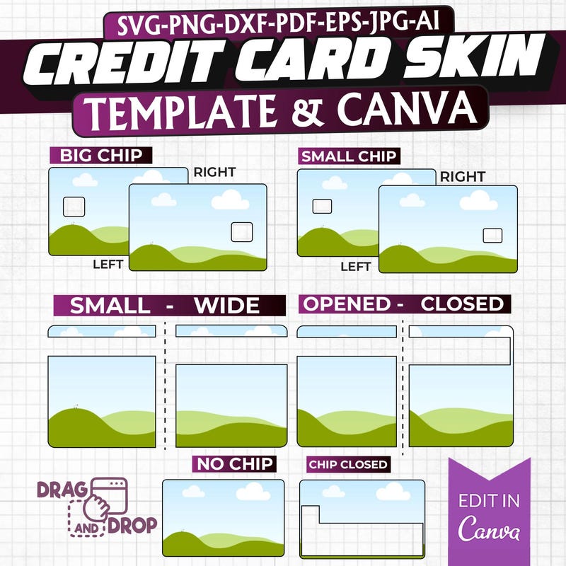 Credit Card Skin - Etsy