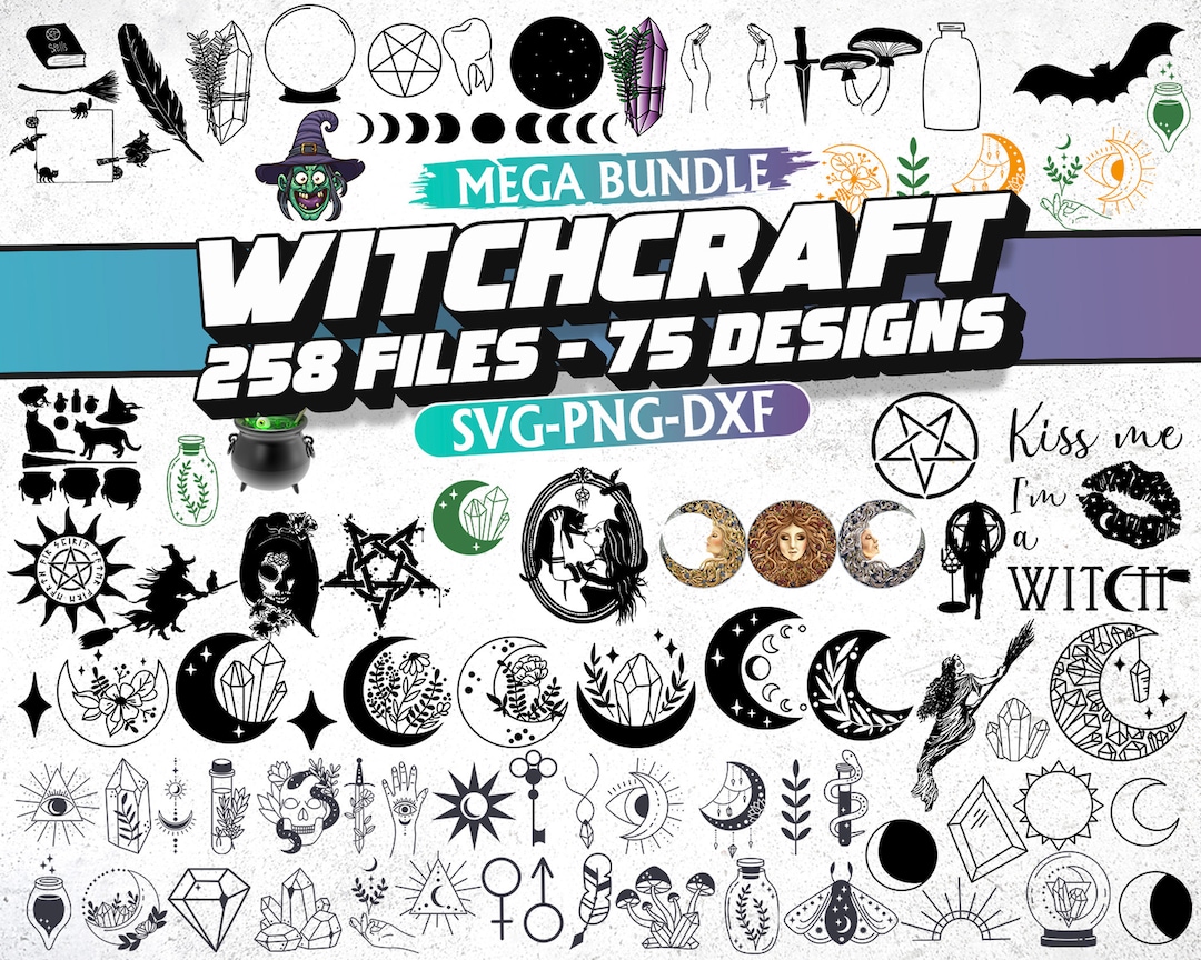 Witchcraft Svg, Magic Svg, Witchy Svg, Mystical Svg Files for Cricut ...