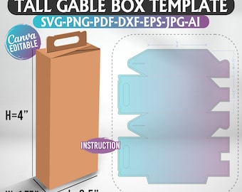 Window Box Template Svg, Gift Box Svg, Bow Box Template, Svg for Cricut ...