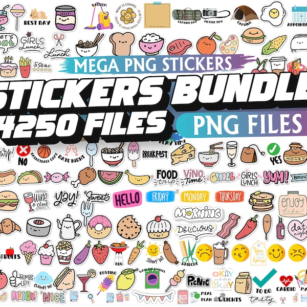 Printable Stickers - Etsy UK