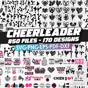 Cheerleader SVG Bundle: Cheer Mom, Team, Pom Pom (digital Files) - Etsy