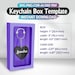Keychain Box SVG Template: Display Card Packaging (digital Download) - Etsy