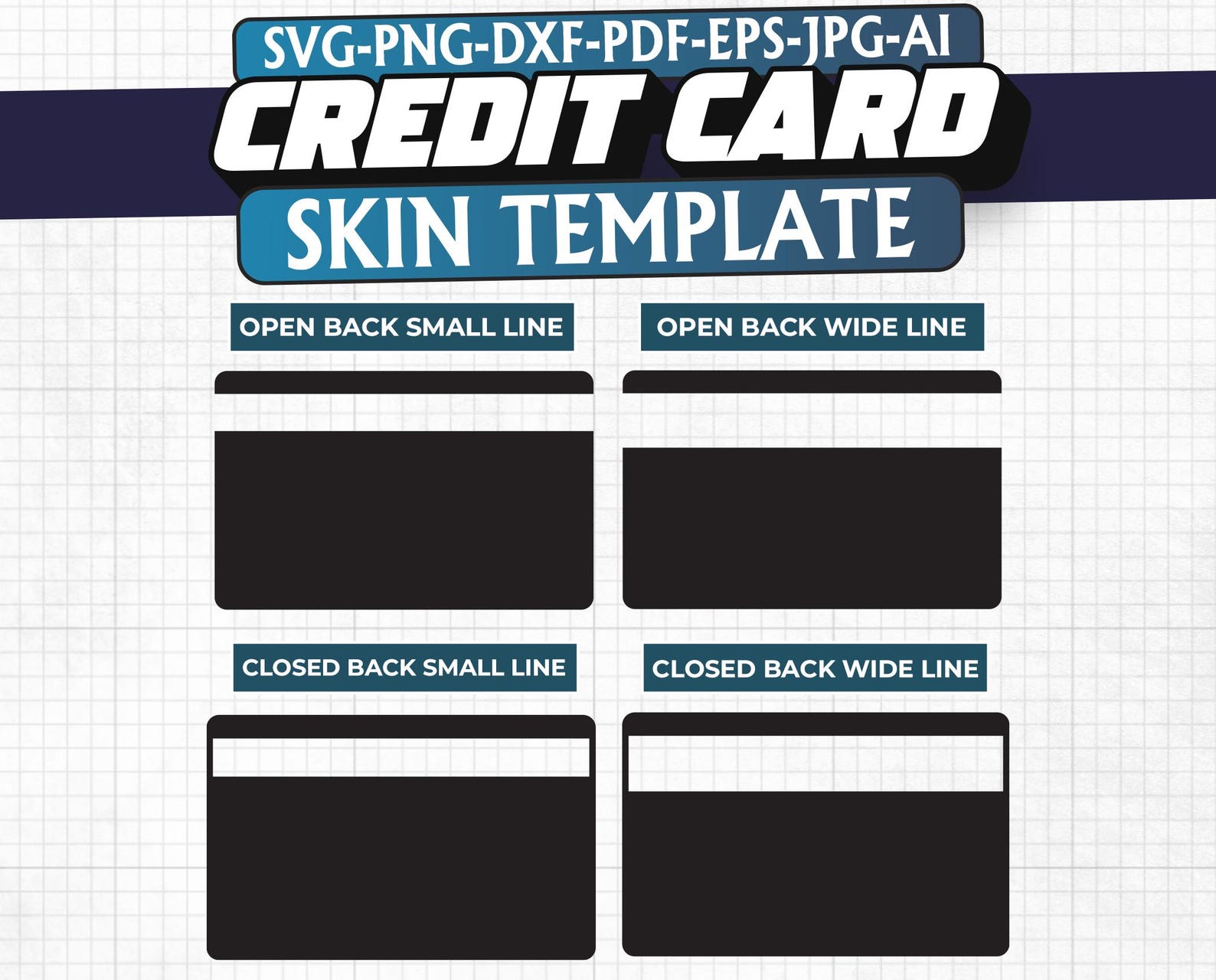Custom Credit Card Skin Template: Canva Editable (digital Download) - Etsy