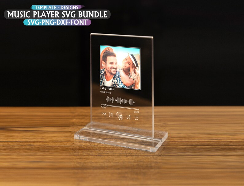 Music Player Svg, Acrilyc Song Art, Glass Music Player Svg, Cover Music ...