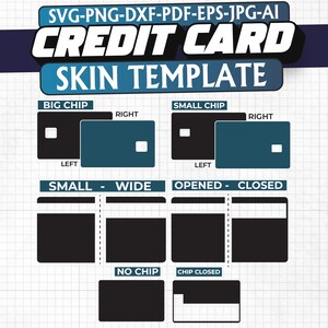 Custom Credit Card Skin Template: Canva Editable (digital Download) - Etsy