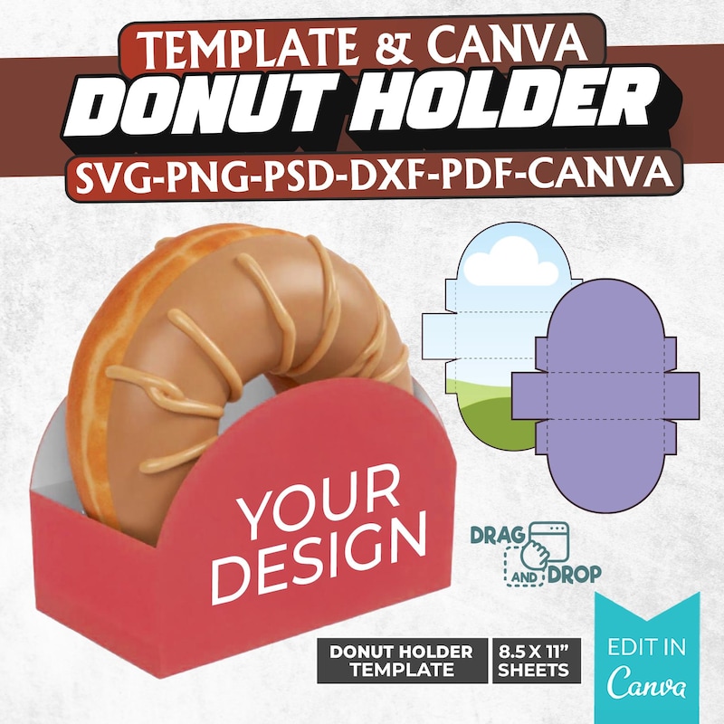 Donut Box - Etsy