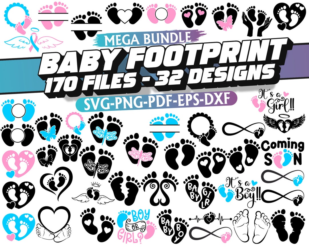 Baby Footprint Svg, Baby Feet SVG, Baby Feet Svg Clipart, Baby ...