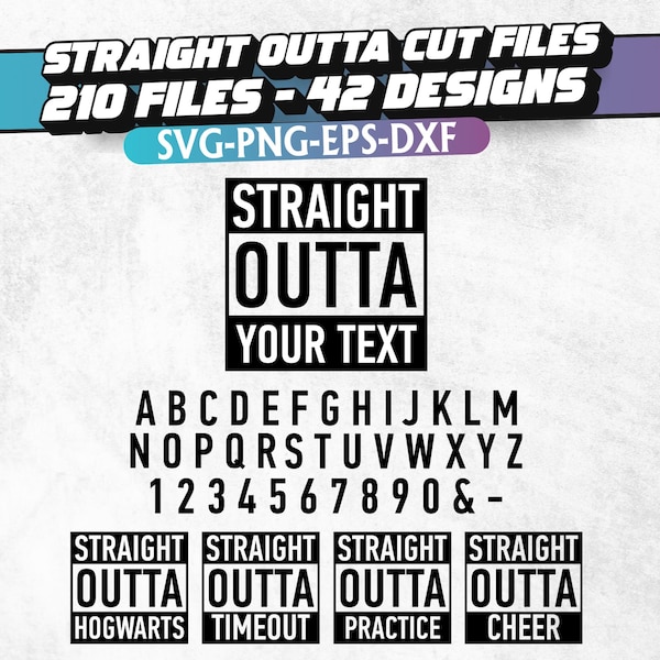 Straight Outta Font - Etsy