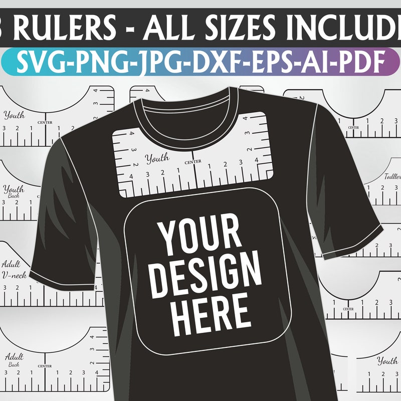 Shirt Ruler Svg - Etsy