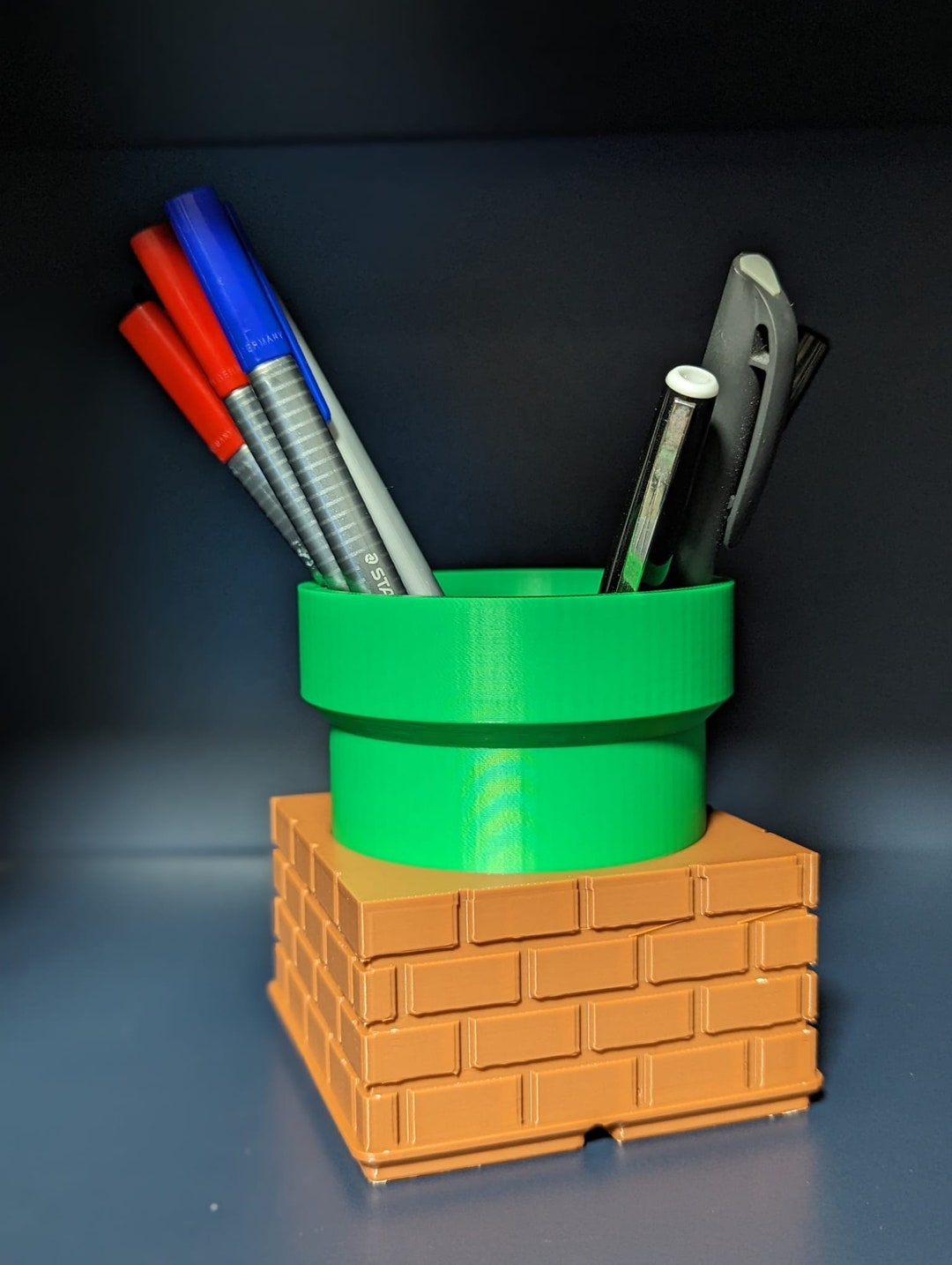 Super Mario Pipe 3D Printed Pen Holder - Etsy