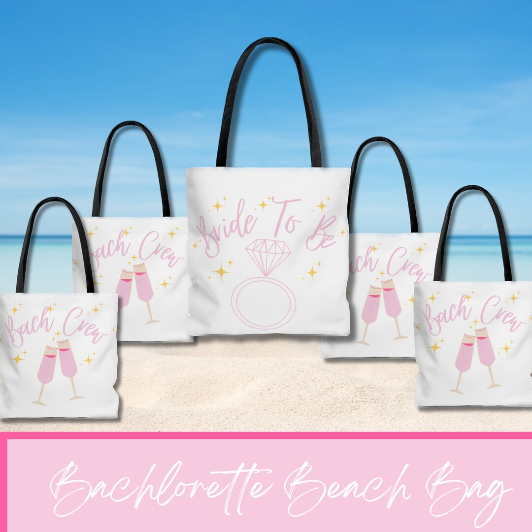 Bachelorette Party Beach Totes, Bachelorette Crew, Bachelorette Beach ...