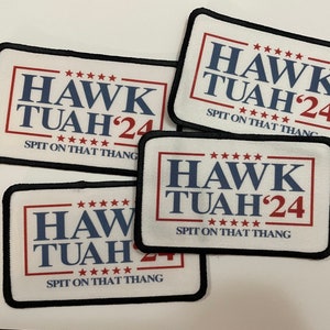 Hawk Tuah 24, Hat Bar Patch, Trucker Hat Patches, Patch for Hats, Iron ...