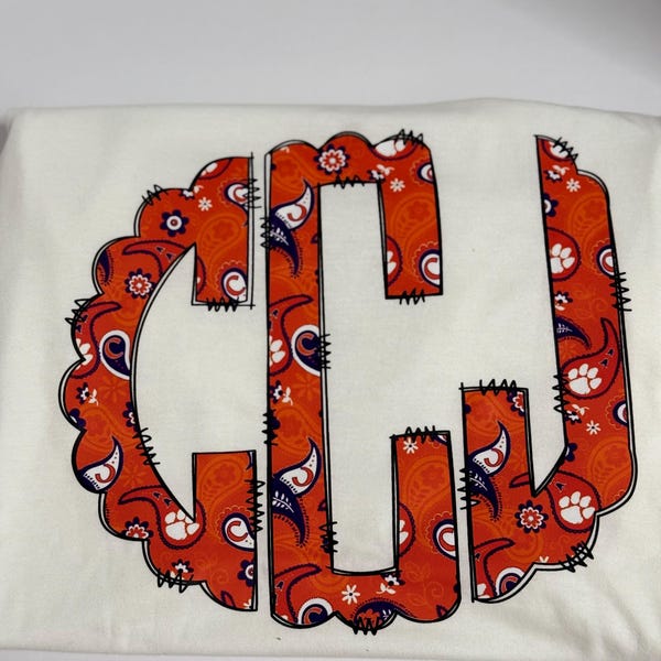 Clemson Monogram - Etsy