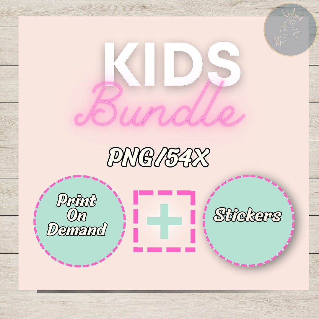 Print on Demand Kids PNG Kids PNG Bundle Fun Kid Design - Etsy