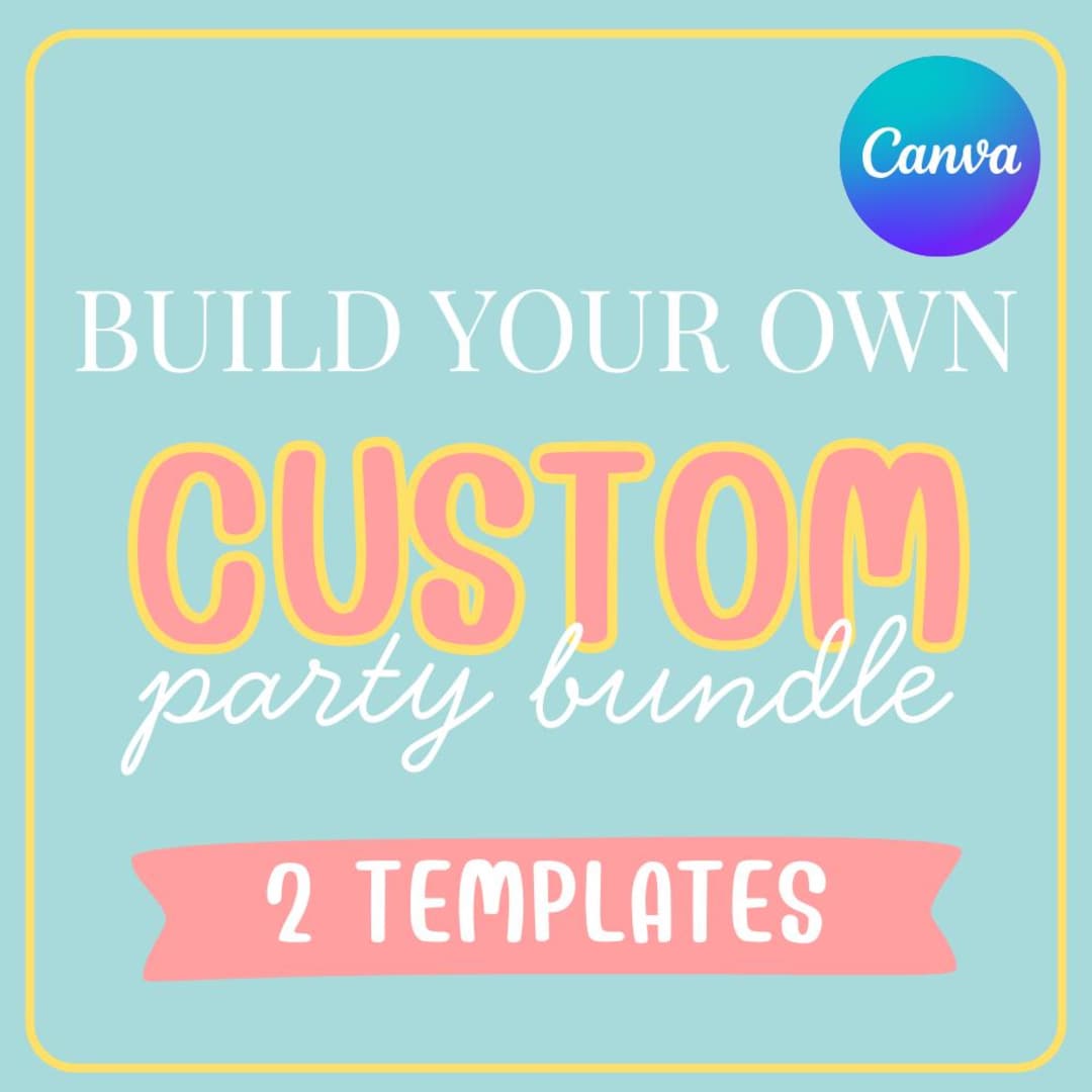 Personalized Party Decor Bundle | Custom Party Decor Set | Made to ...