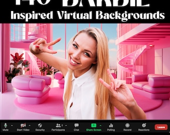 Pink Lobby Zoom Backgrounds 8 Pack - Etsy UK