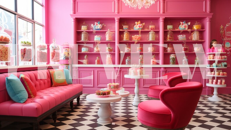Barbie Inspired Virtual Background | Zoom Background | Digital ...
