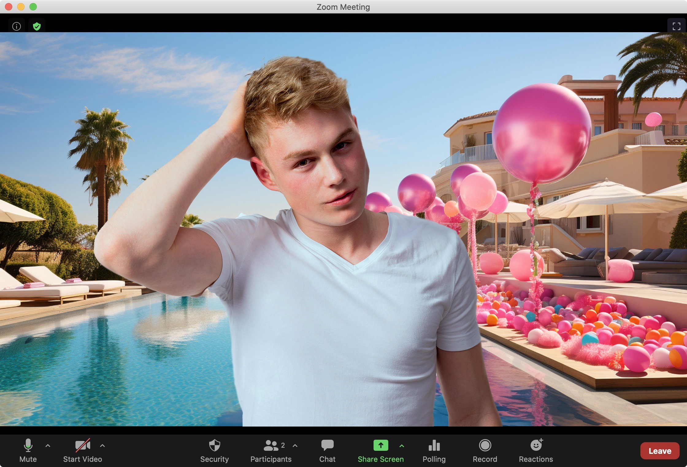 Barbie Inspired Virtual Background | Zoom Background | Digital ...