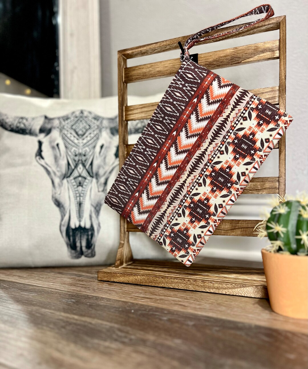 Aztec Print Pouch Bag - Etsy