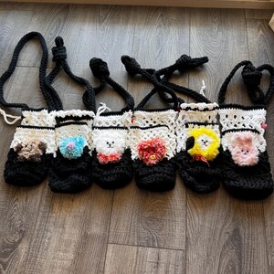 BT21 Inspired Crochet Bottle Holder With Pocket for Phones/wallet - Etsy
