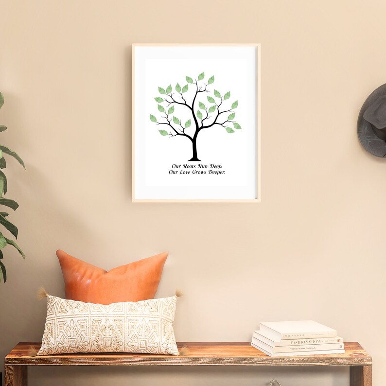Family Tree Wall Art Print Printable Home Decor Canvas Art - Etsy