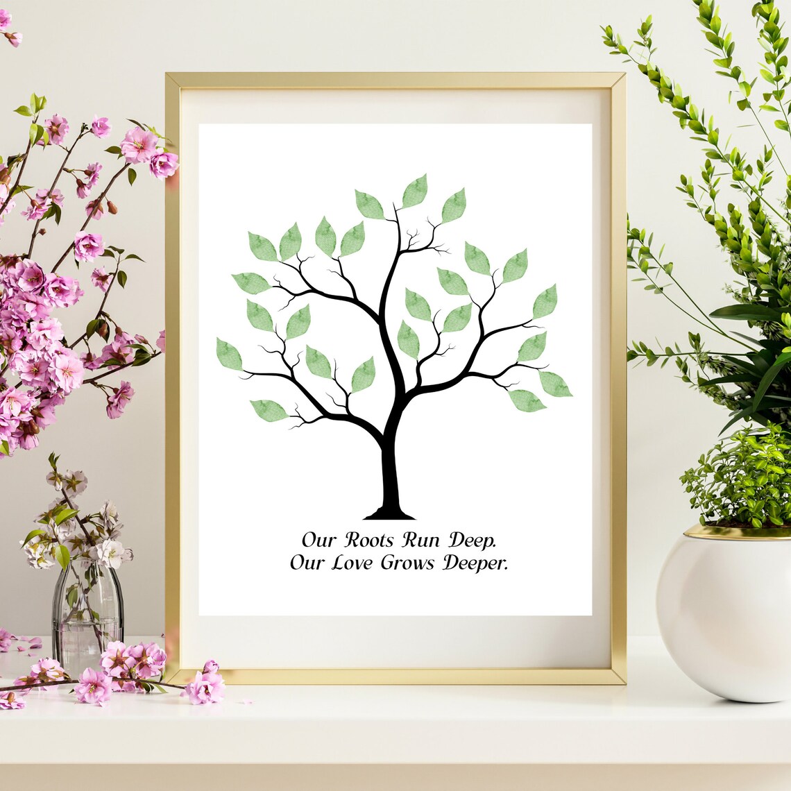 Family Tree Wall Art Print Printable Home Decor Canvas Art - Etsy