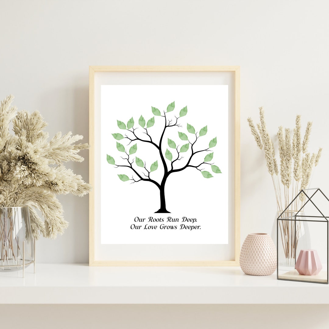 Family Tree Wall Art Print Printable Home Decor Canvas Art - Etsy