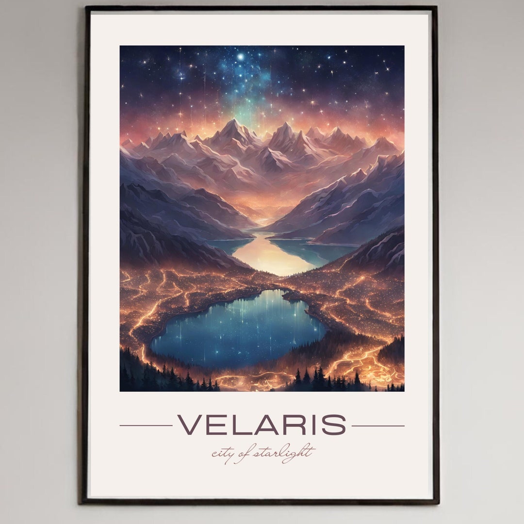 ACOTAR Velaris Printable Wall Art Decor Digital Download - Etsy
