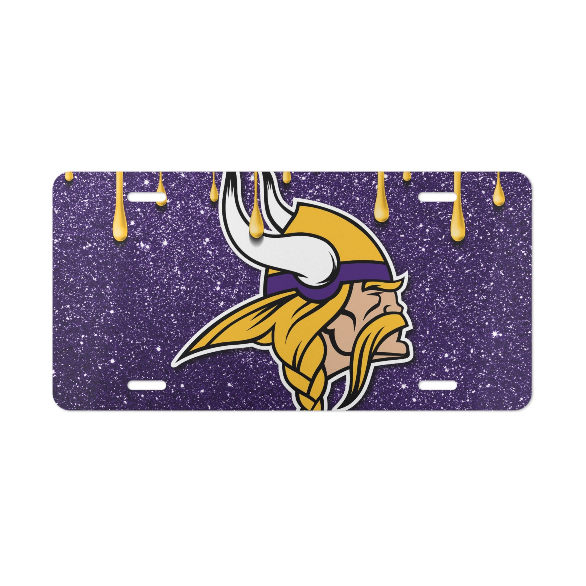 Minnesota Vikings Vanity License Plate. Aluminum NFL Football Vanity ...