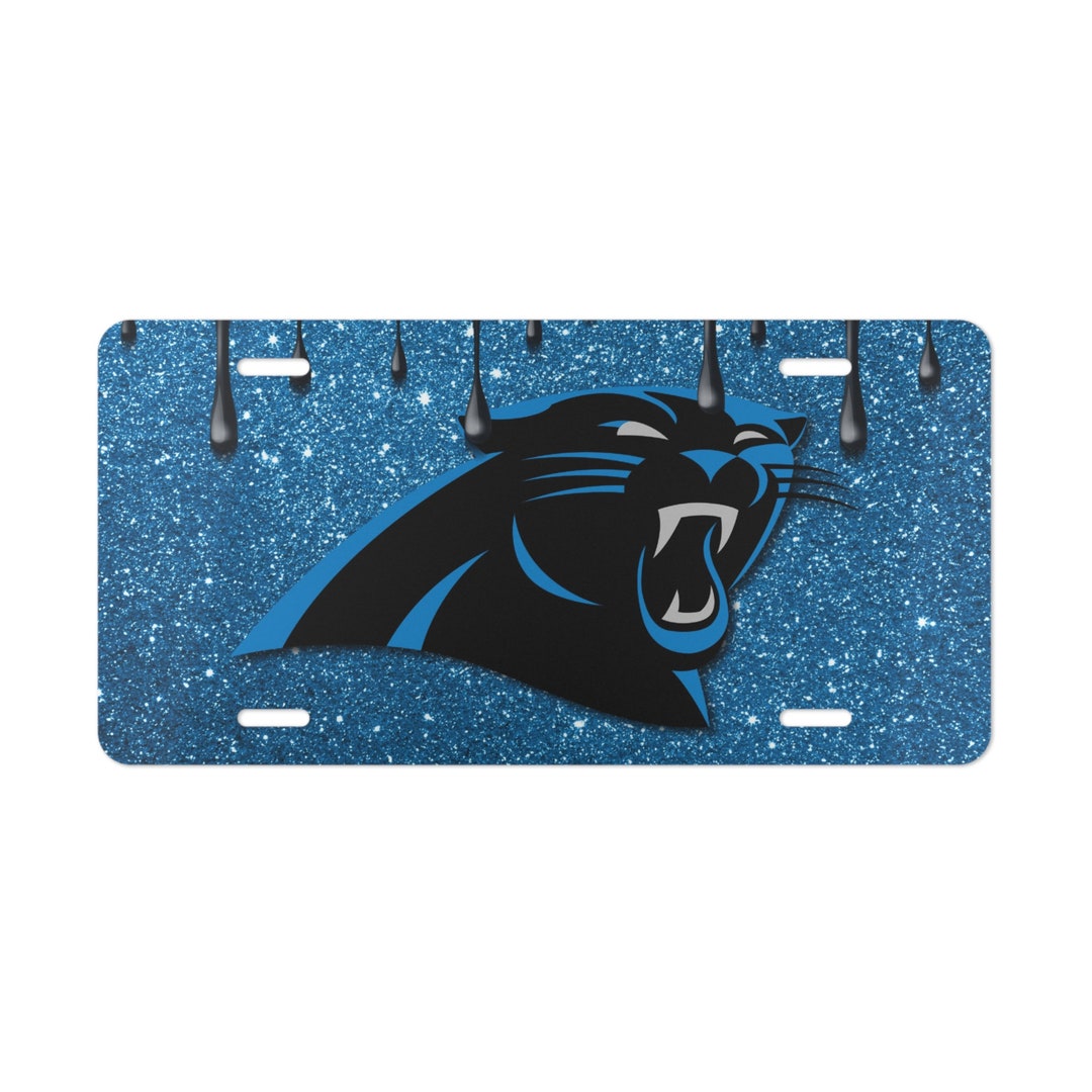 Carolina Panthers Vanity License Plate. Aluminum NFL Football Vanity ...