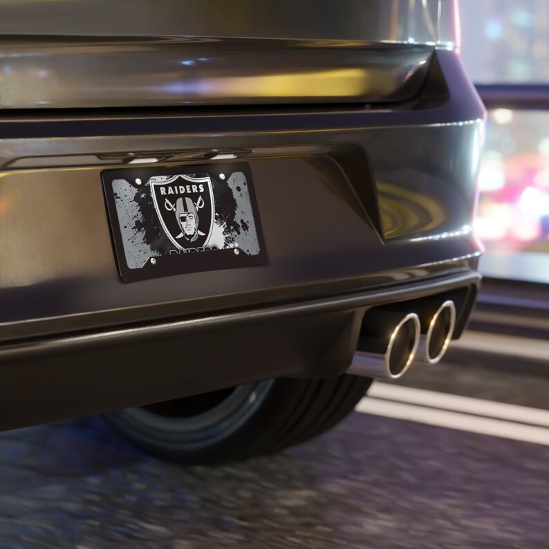 Las Vegas Raiders Vanity License Plate for Football Fan. Raiders ...