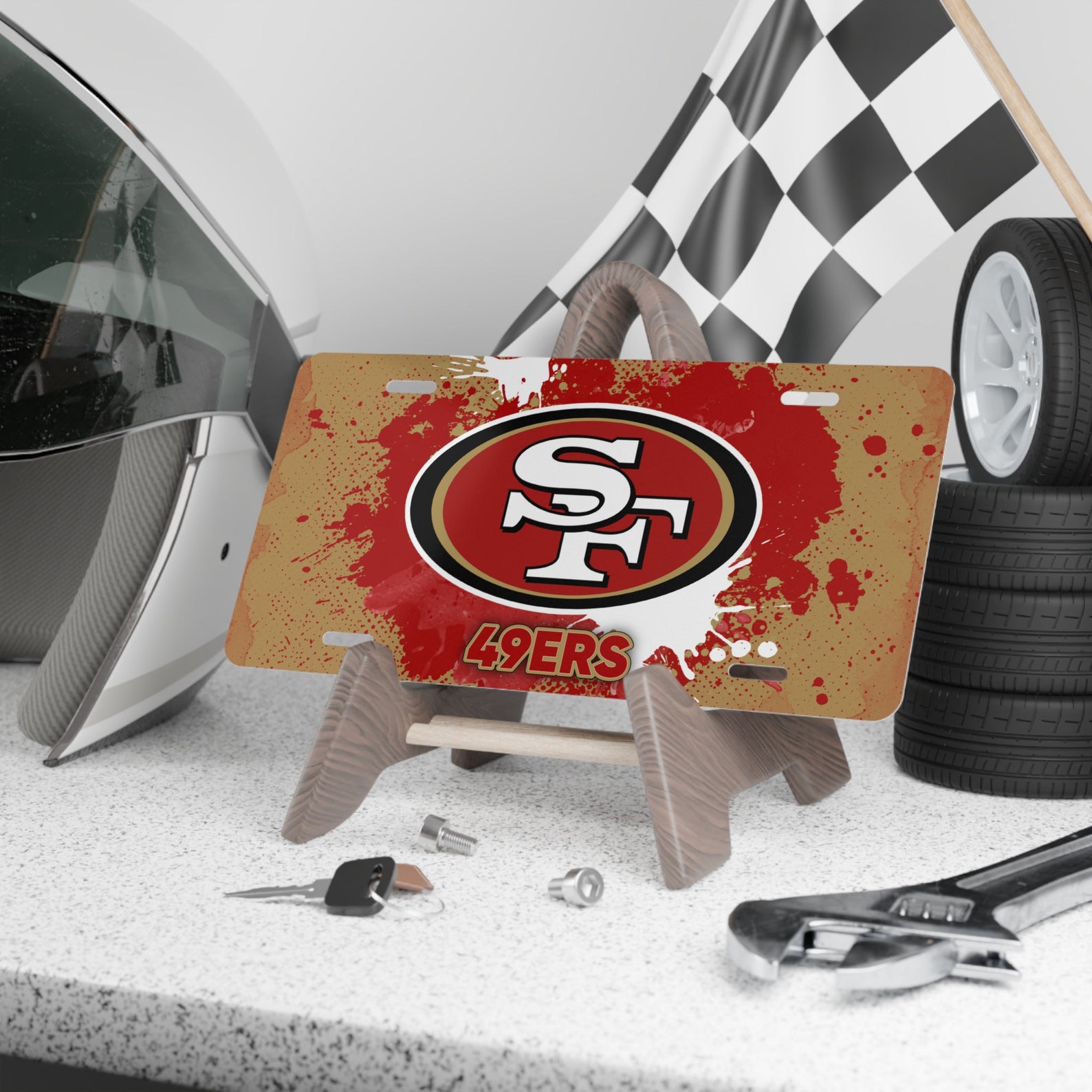 San Francisco 49ers Vanity License Plate for Football Fan. 49ers ...