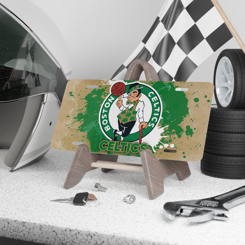Boston Celtics Vanity License Plate for Basketball Fan. Celtics ...