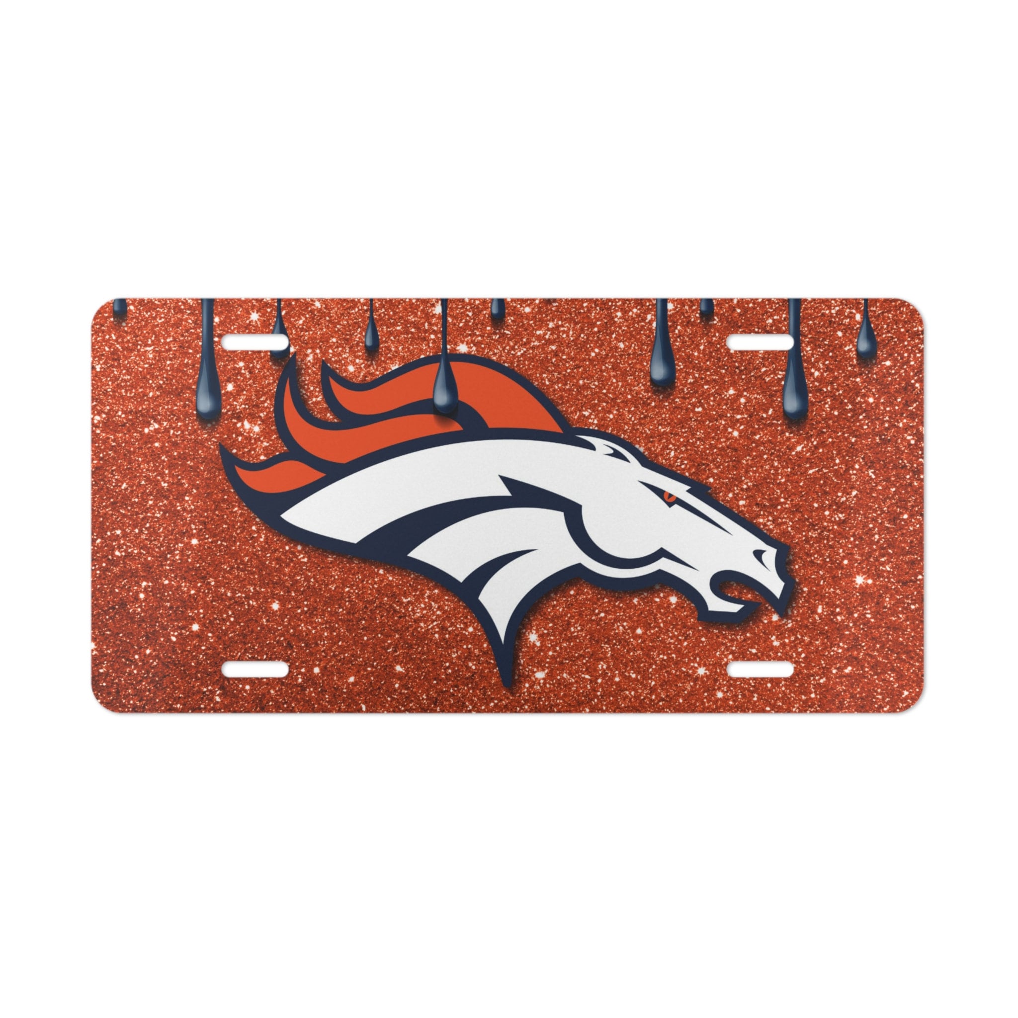 Denver Broncos Vanity License Plate. Aluminum NFL Football Vanity ...