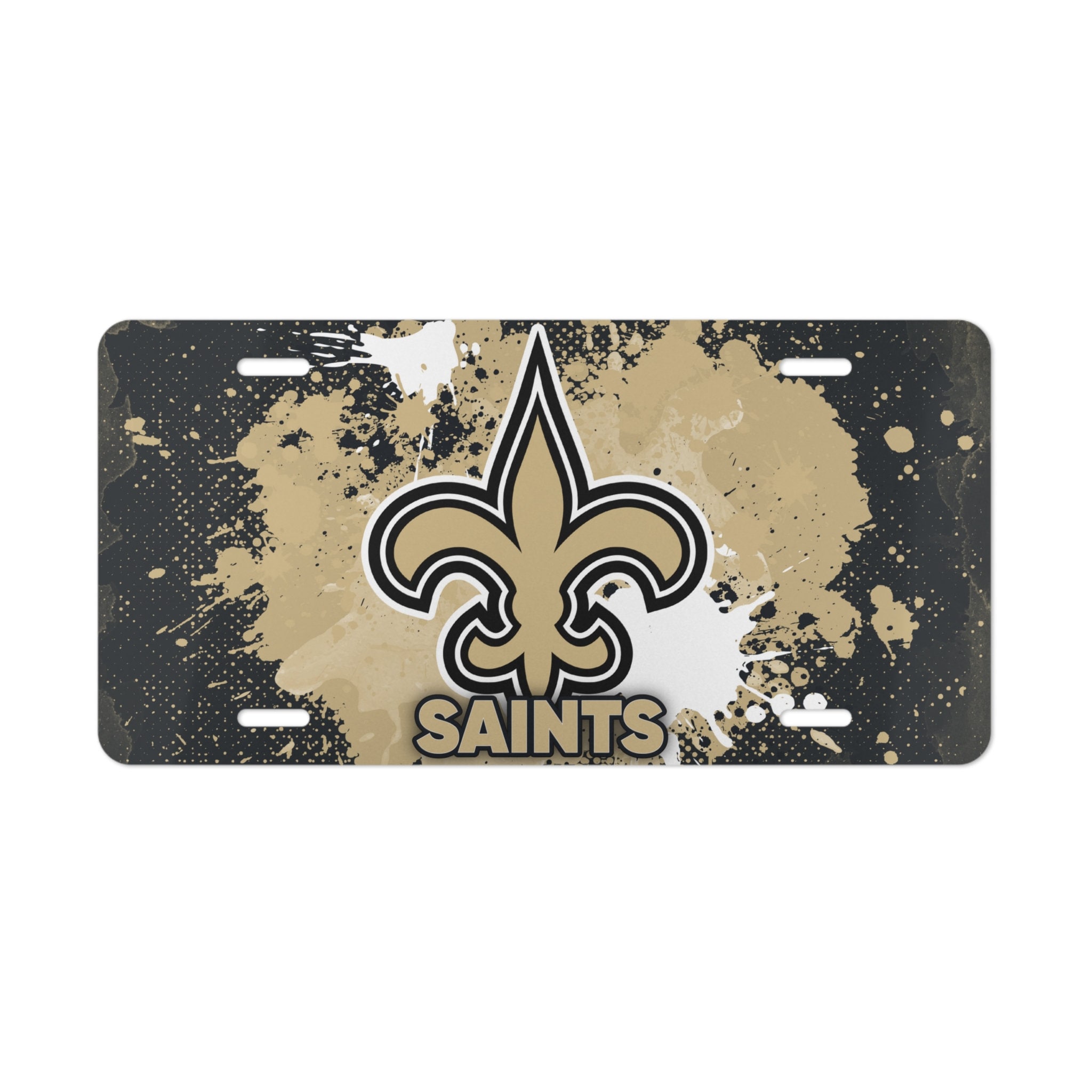 New Orleans Saints Vanity License Plate for NFL Fan. Aluminum NFL ...