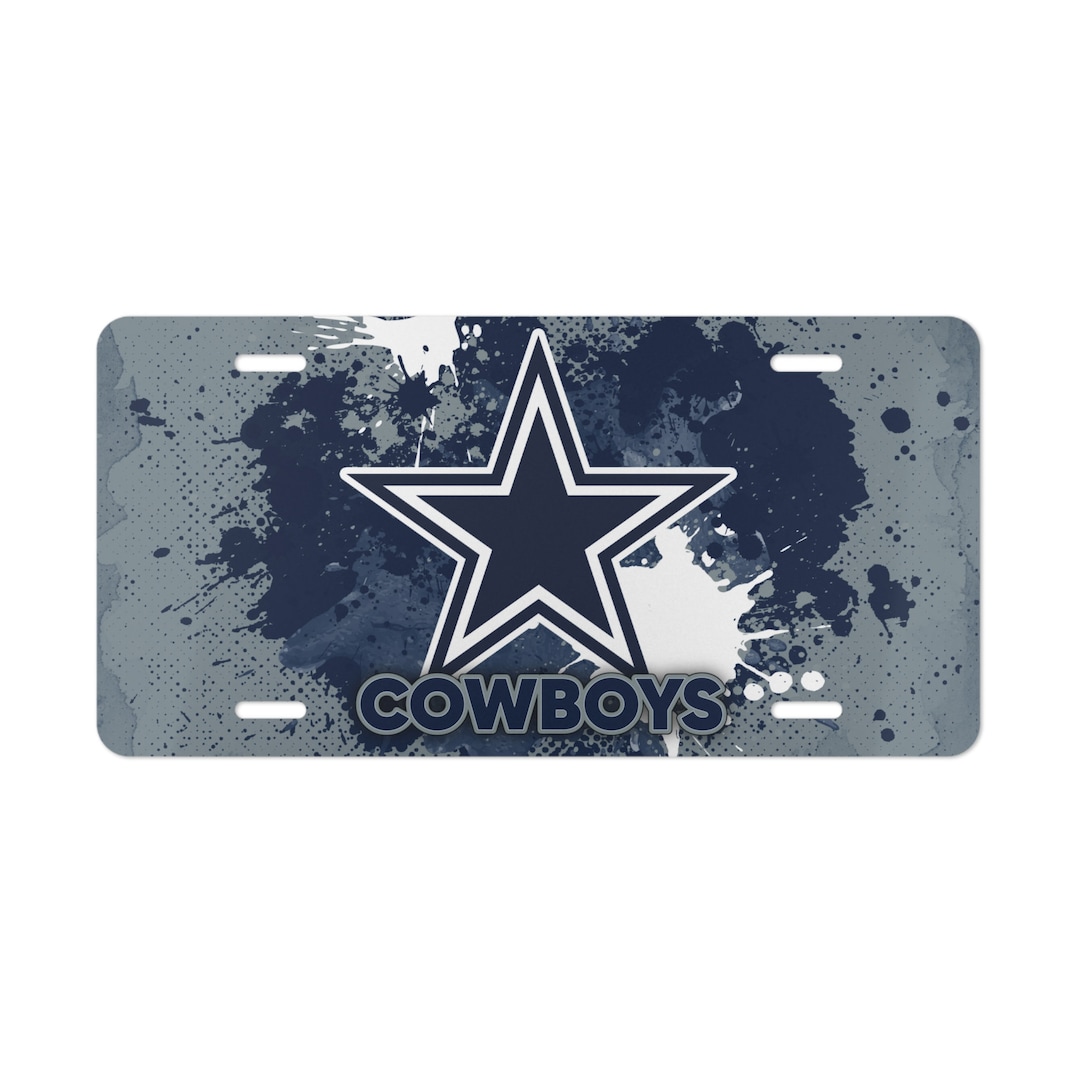 Dallas Cowboys Vanity License Plate for NFL Fan. Aluminum NFL Football ...
