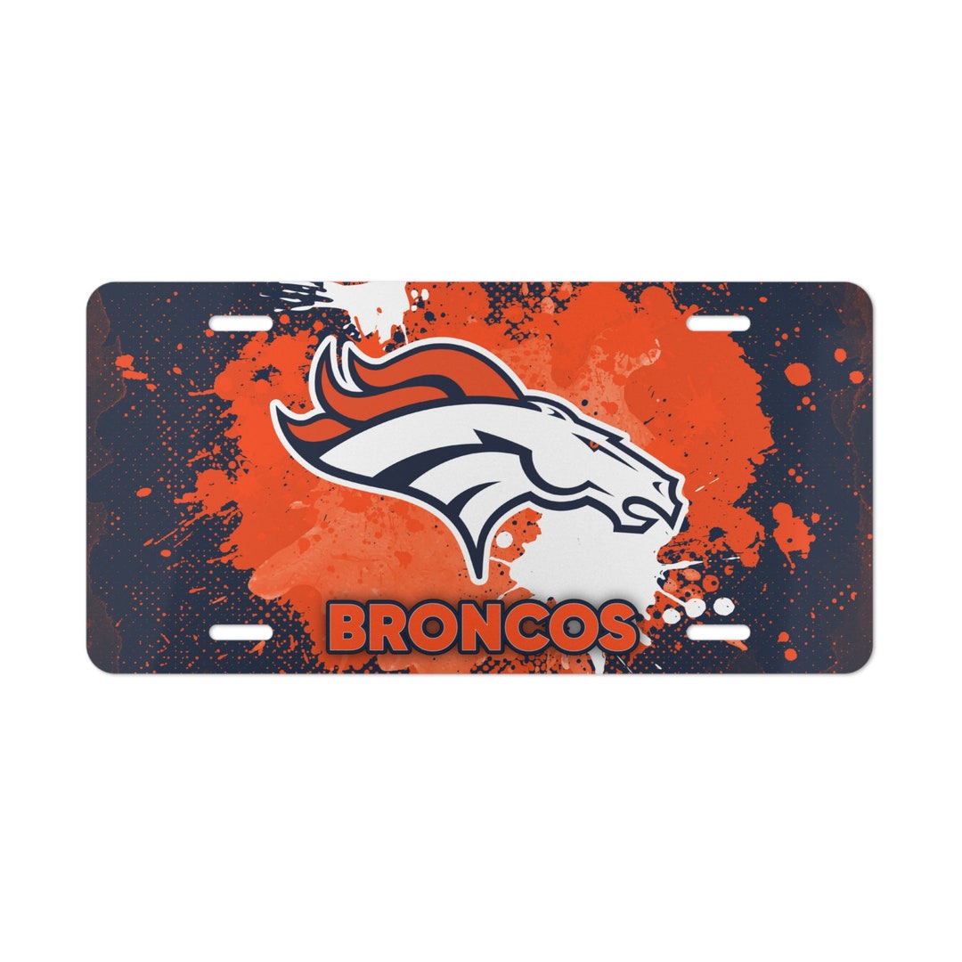 Denver Broncos Vanity License Plate for NFL Fan. Broncos Aluminum NFL ...