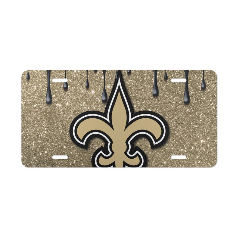 New Orleans Saints Vanity License Plate for NFL Fan. Aluminum NFL ...