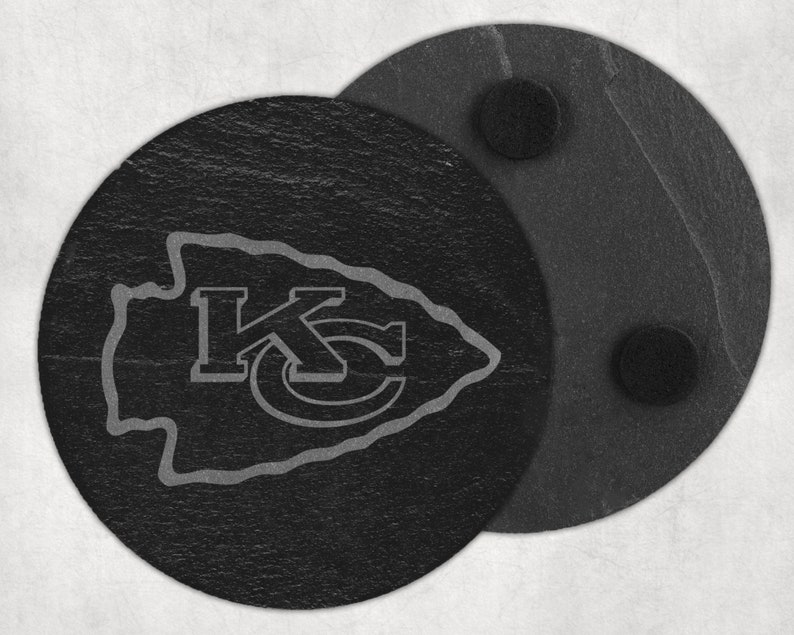 Kansas City Chiefs Slate Coaster set of 4 Gift. - Etsy