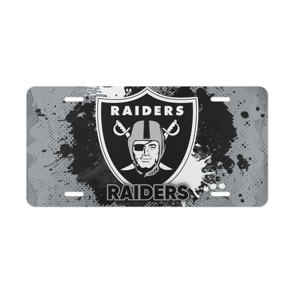 Las Vegas Raiders Vanity License Plate for Football Fan. Raiders ...