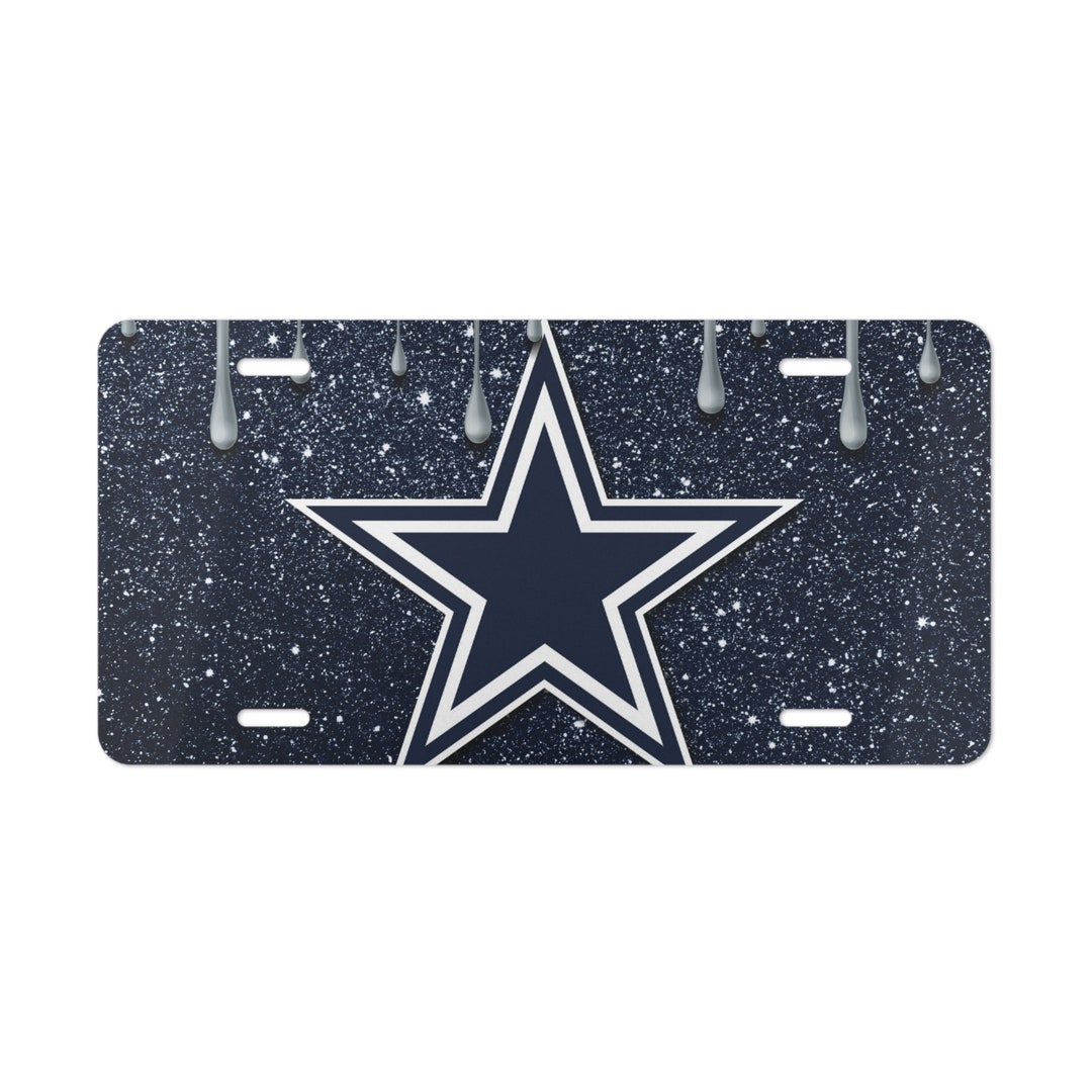 Dallas Cowboys Vanity License Plate. Aluminum NFL Football Vanity ...