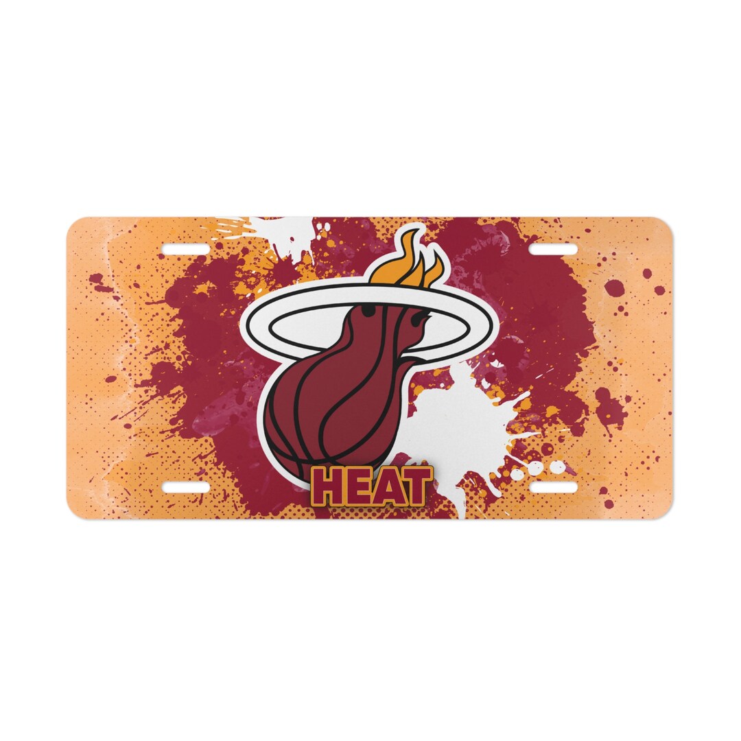 Miami Heat Vanity License Plate for Basketball Fan. Heats Aluminum ...