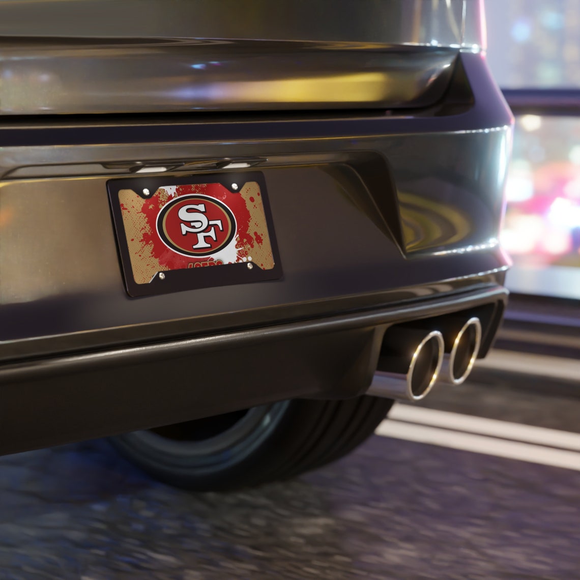 San Francisco 49ers Vanity License Plate for Football Fan. 49ers ...
