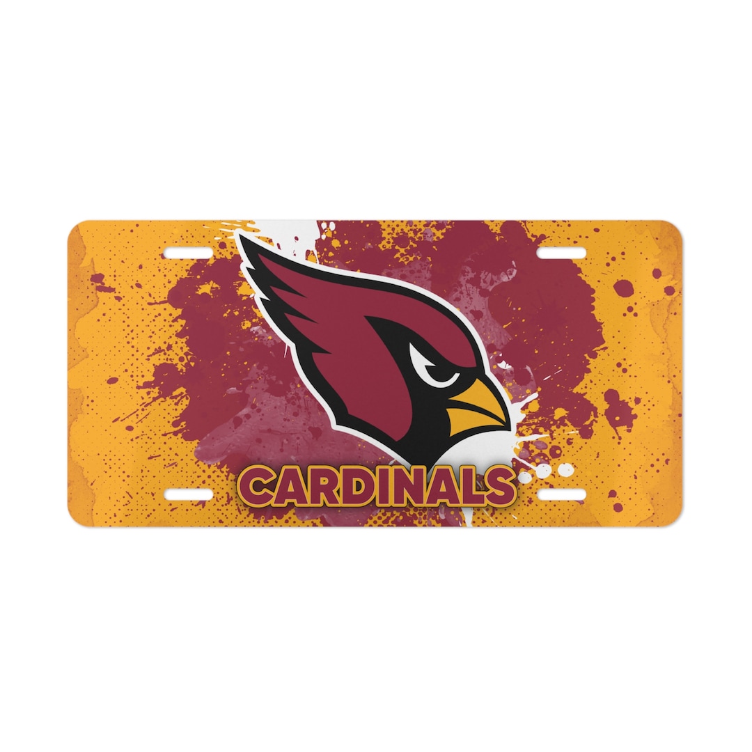 Arizona Cardinals Vanity License Plate for Football Fan. Aluminum NFL ...