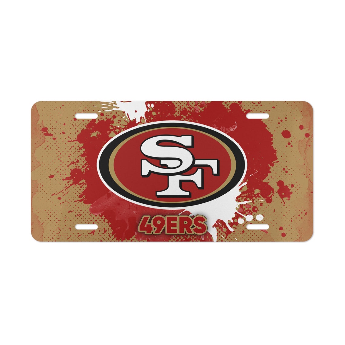 San Francisco 49ers Vanity License Plate for Football Fan. 49ers ...
