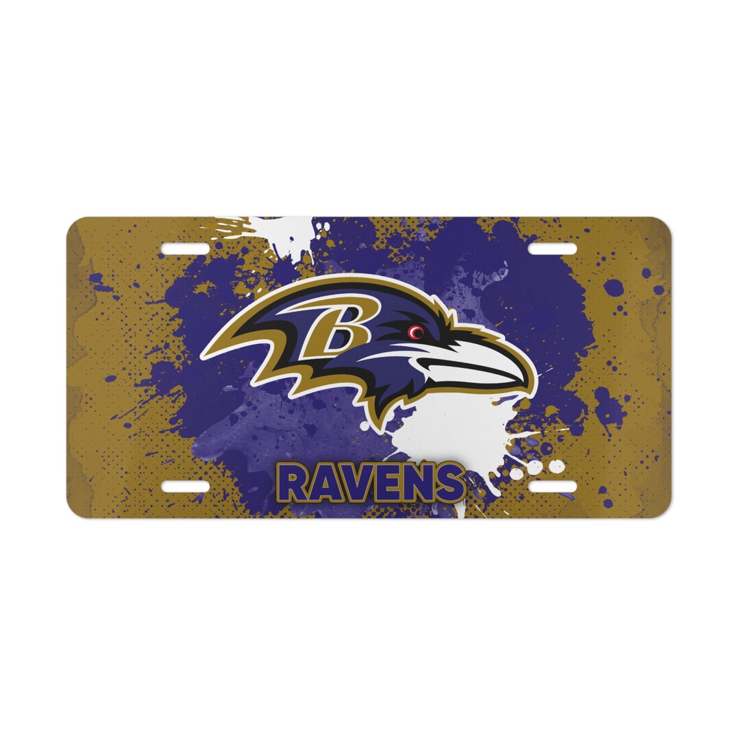 Aluminum Vanity License Plate for Football Fan. Baltimore Ravens Vanity ...