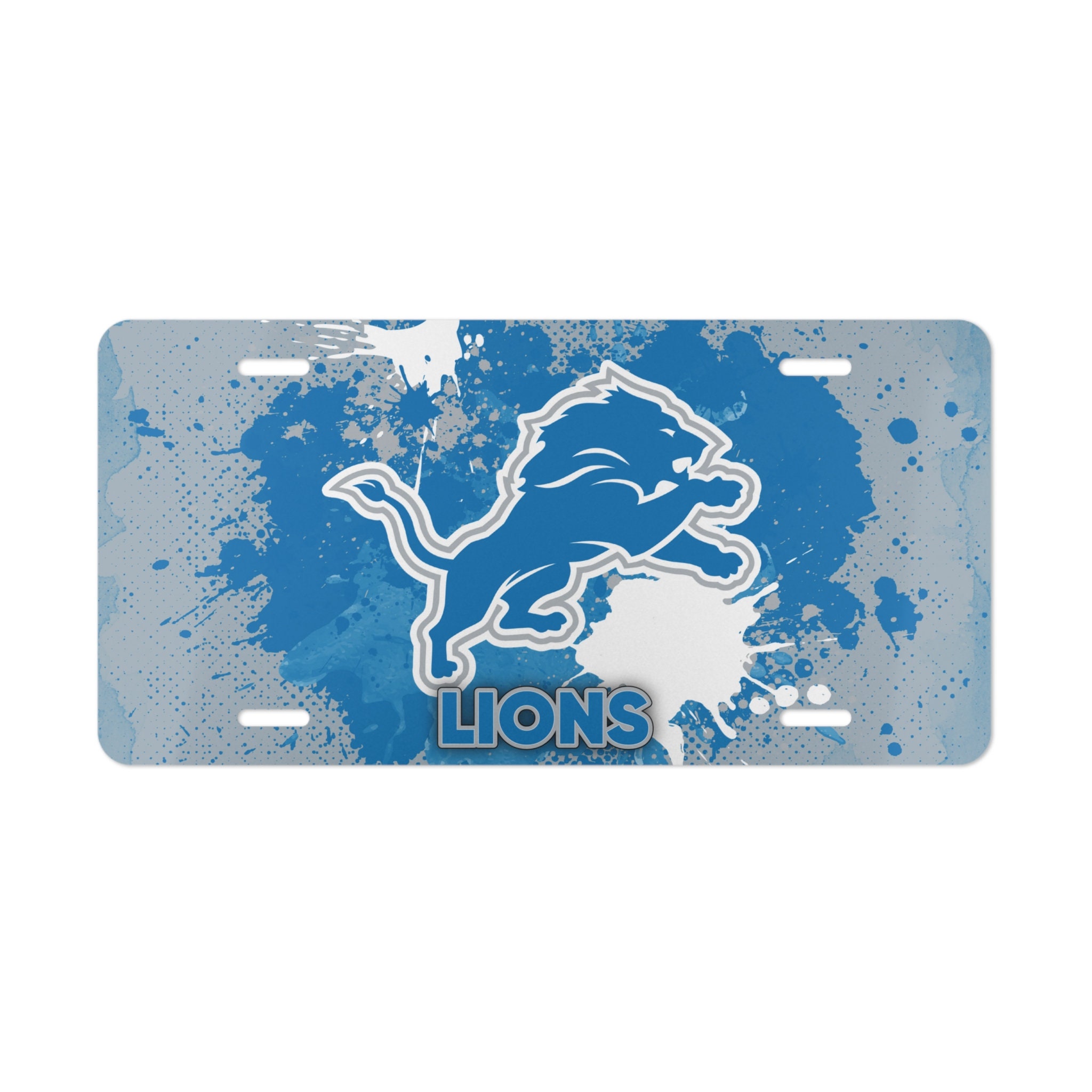 Detroit Lions Vanity License Plate for NFL Fan. Lions Aluminum NFL ...