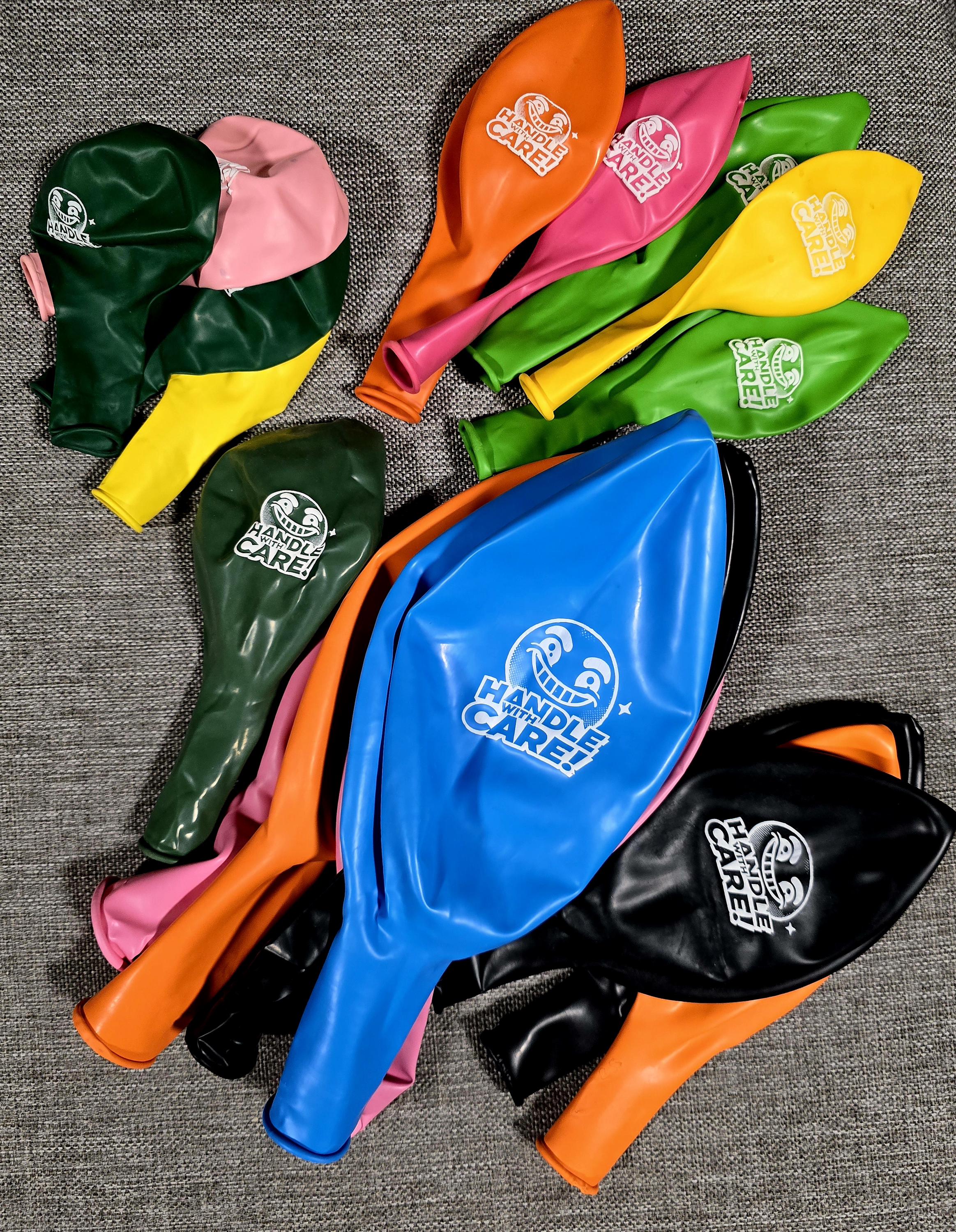 Custom Print Balloons "handle With Care" - Etsy