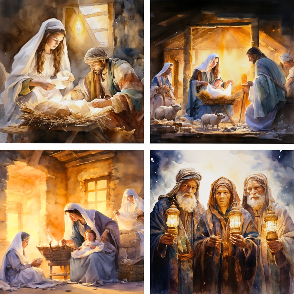 Christmas Nativity Clipart Bundle 15 High Quality Digital Designs ...