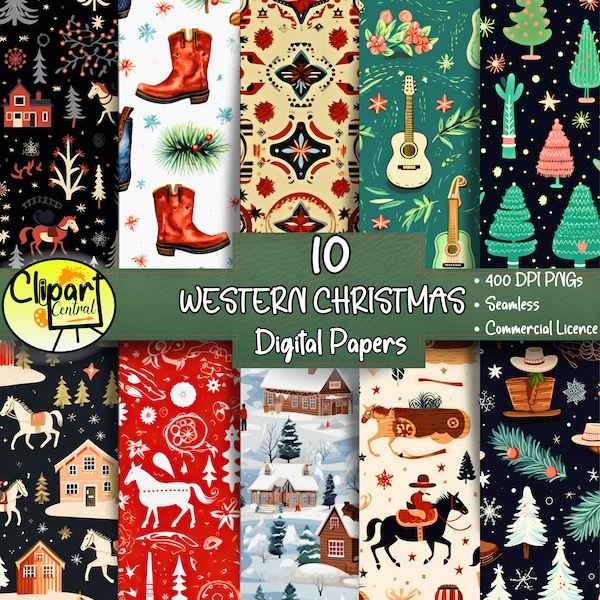 Western Christmas - Etsy